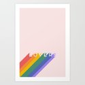 Lovers Rainbow, Pride Retro Sign, Vintage LGBT Proud Poster, Love ...