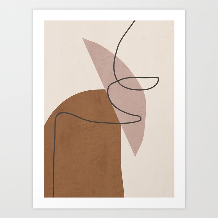 Minimal Abstract Art 6 Art Print by ThingDesign | Society6
