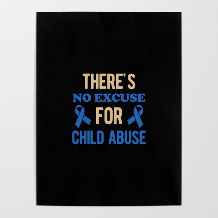 Child Abuse Prevention Awareness Poster by Abstraction World | Society6