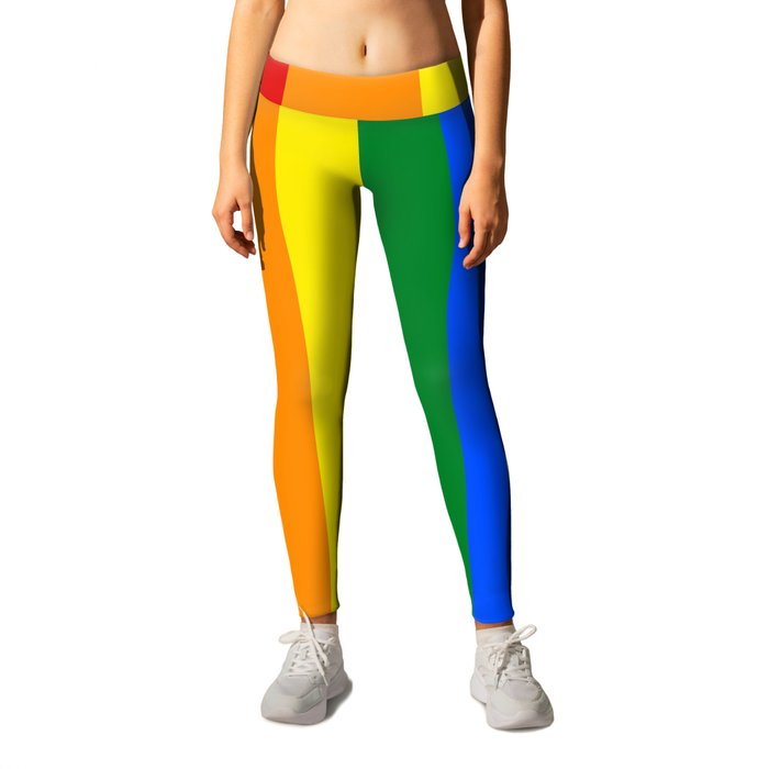Lgbtq Rainbow Flag Gay Pride Flag Leggings By Flags Of The World Society6